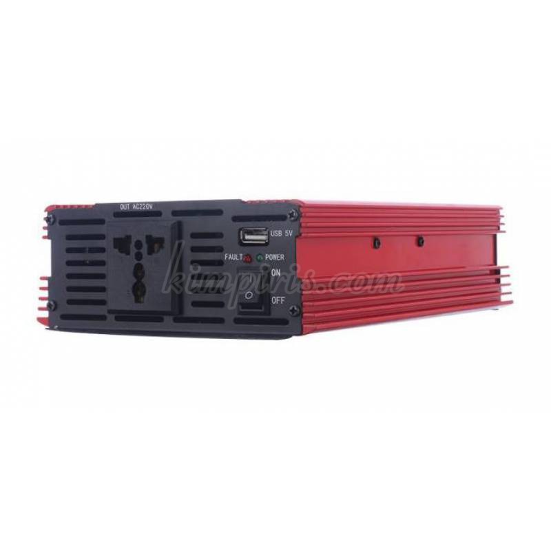 INVERTER 12-24V ΣΕ 220V 1000W + USB - Βλησαρούλης Car Center